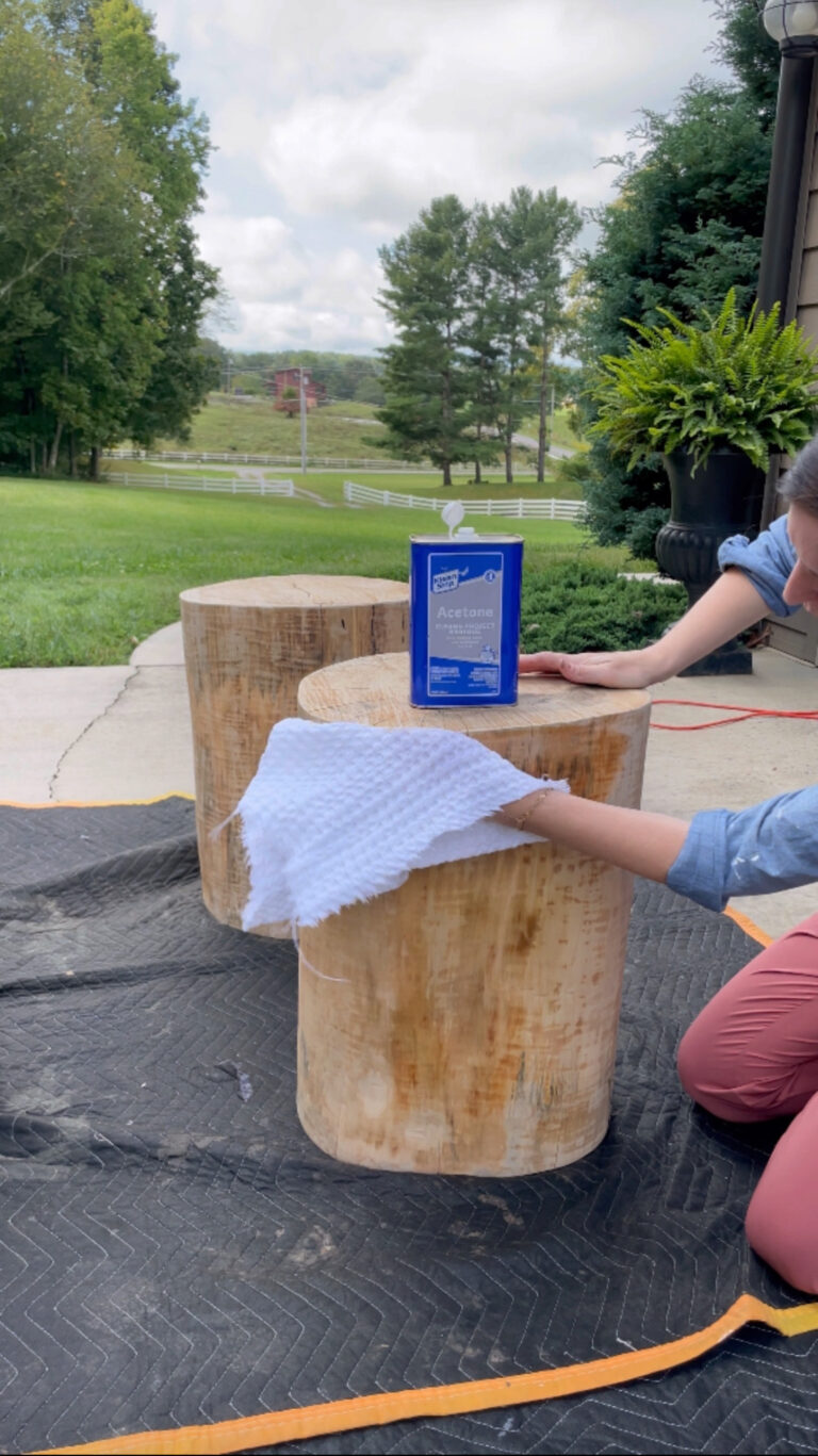 How to Make a Tree Stump Table | Amelia Lawrence