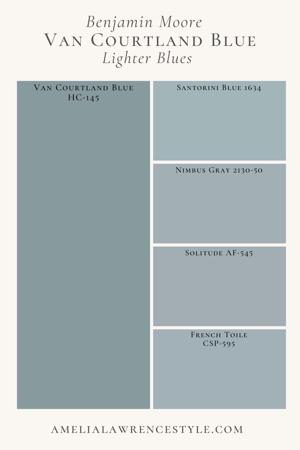 Benjamin Moore Van Courtland Blue | Amelia Lawrence Style
