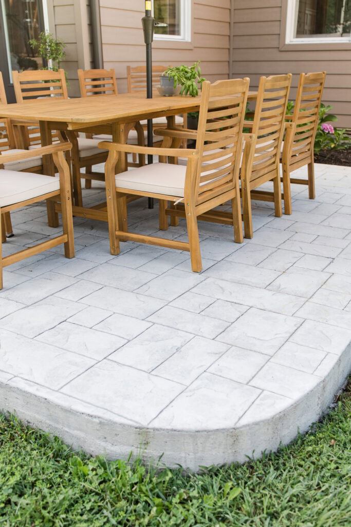 All About Stamped Concrete Patio | Amelia Lawrence Style